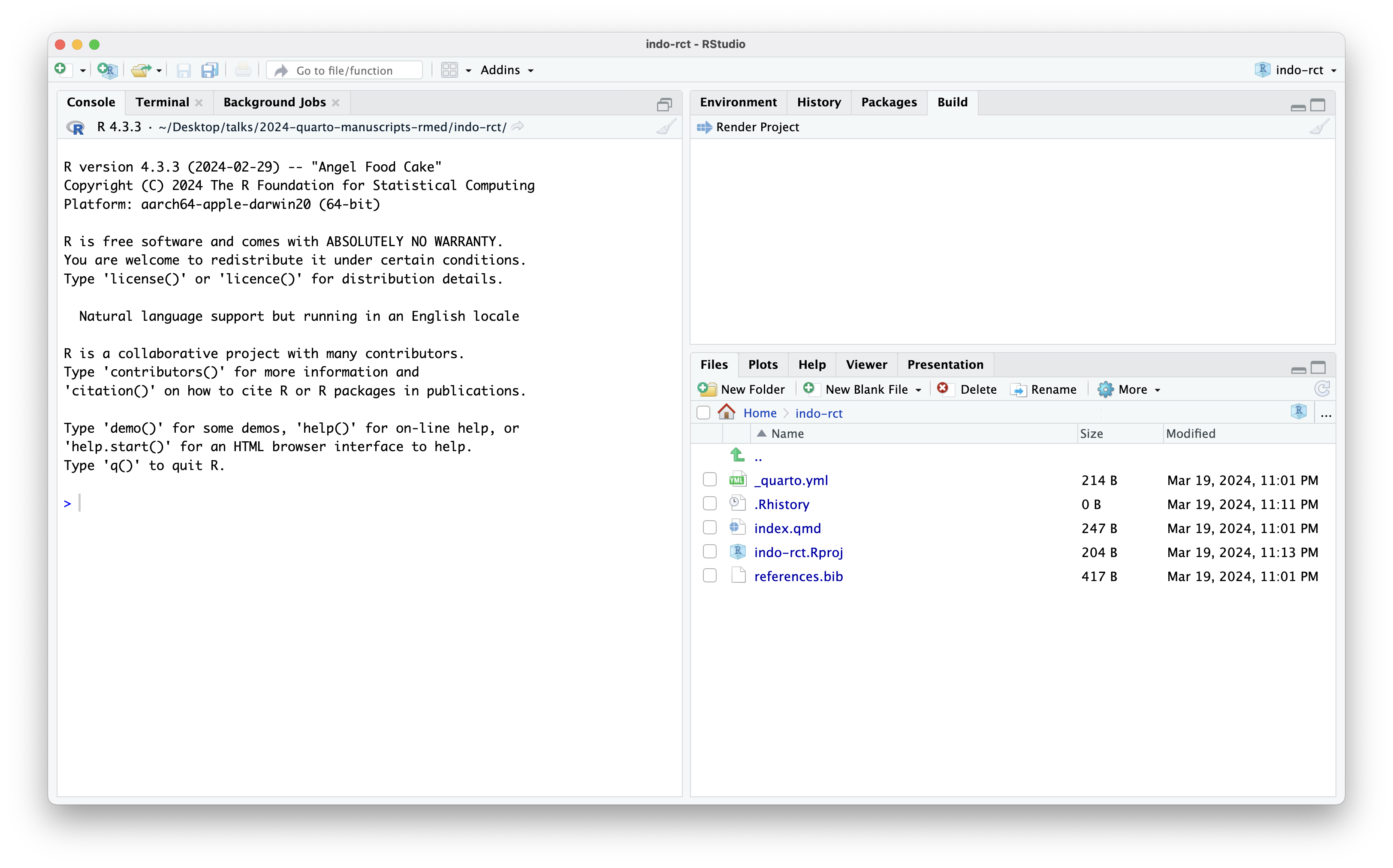 Quarto for Reproducible Medical Manuscripts